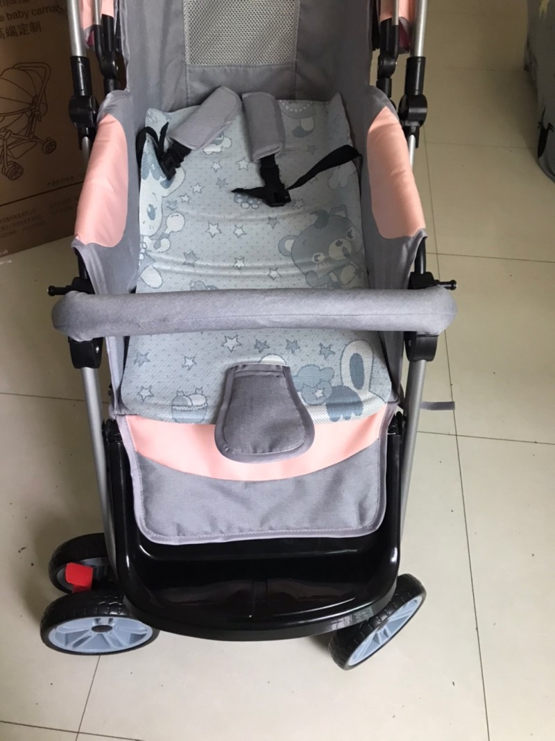 Buy The baby stroller can sit and lie down with portable folding high ...