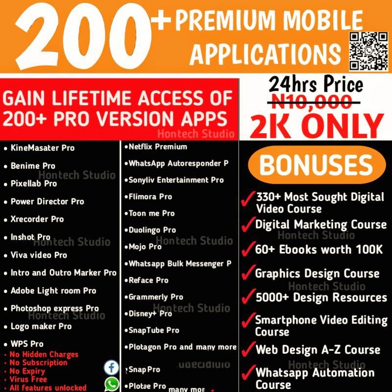 Buy 200+ Premium Apps by on Selar