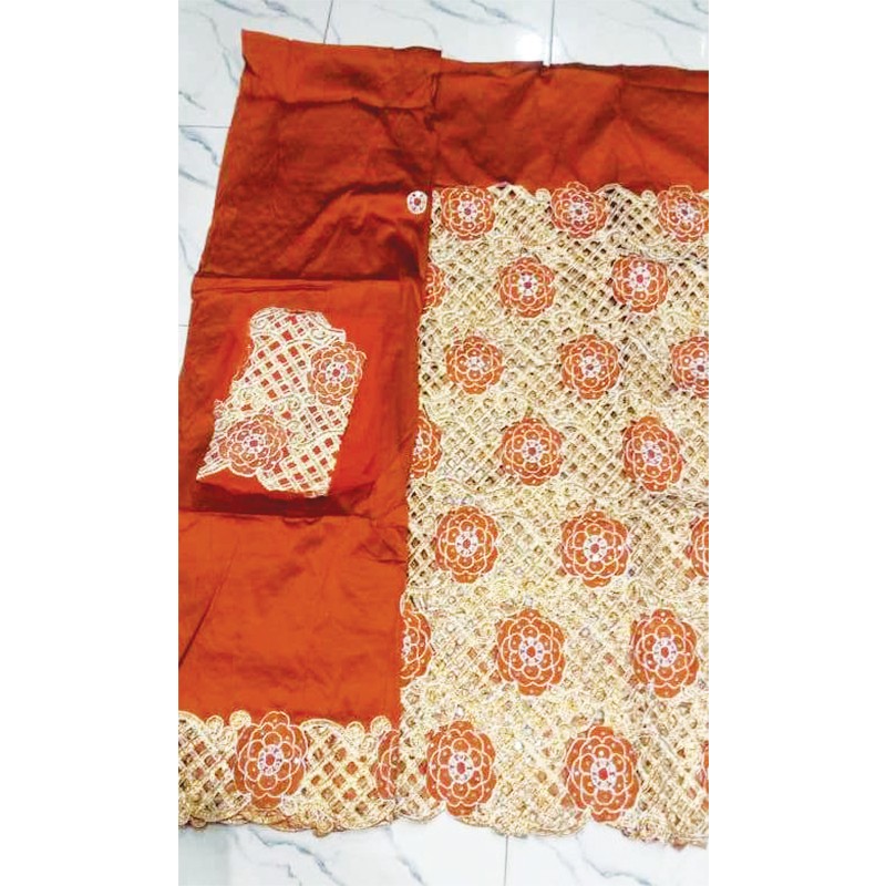 Buy Indian Jodge Burnt Orange Color (Star-Net) by Eze Innocent on Selar