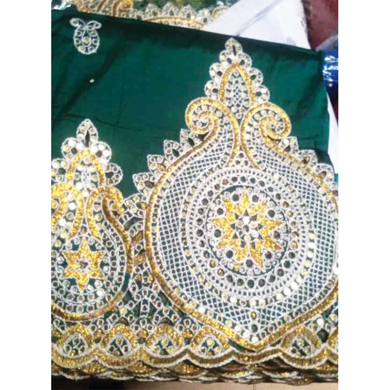 Buy Indian Jodge Dark Green Color (Flower) by Eze Innocent on Selar