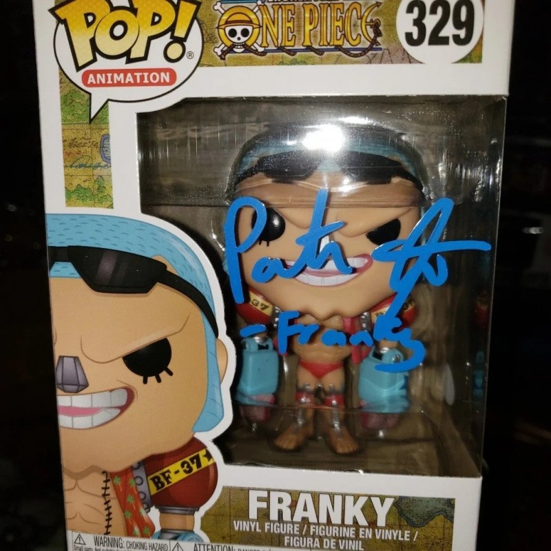 Buy Franky one piece signed autograph Funko pop authenticated by KATIE ...
