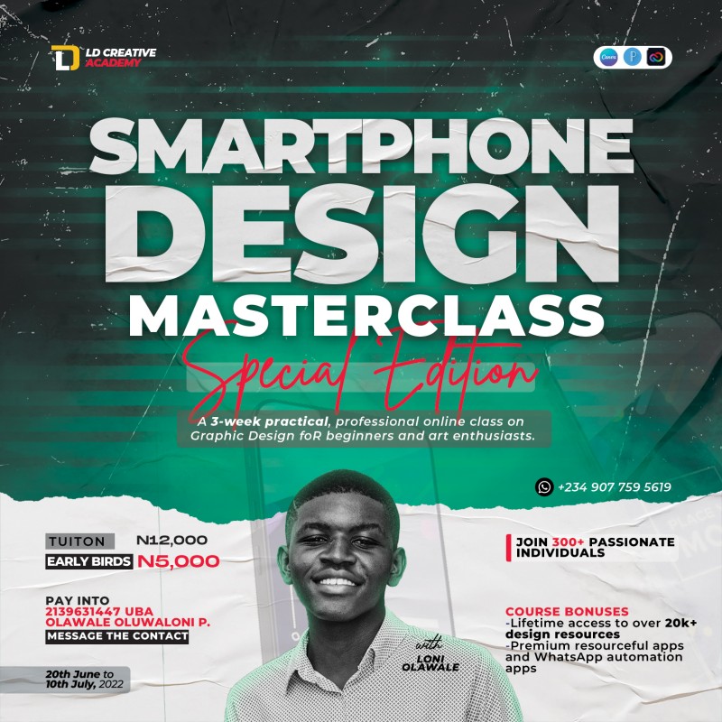 Buy Smartphone Design Masterclass by Loni Olawale on Selar