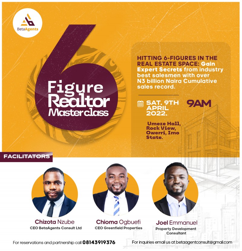 Buy 6 Figure Realtor Masterclass (replay) by Chizota Michael on Selar