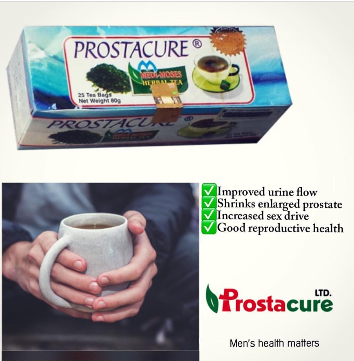 Buy Prostacure Herbal Tea by HealthyLife Solutions on Selar