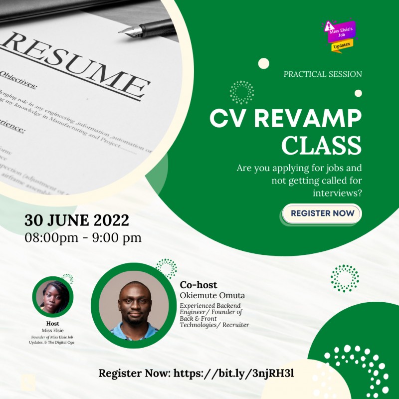 Buy CV Revamp 1.0 Replay by Elsie O. Ugodo on Selar