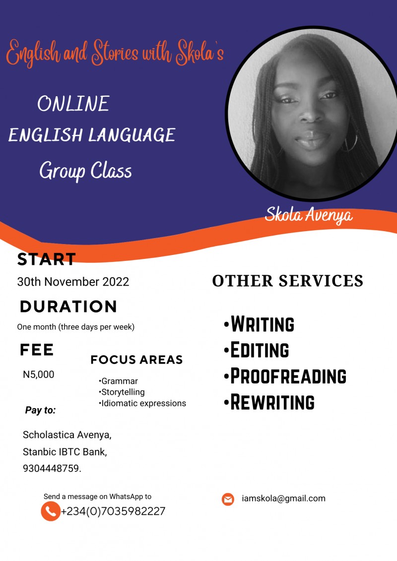 Buy English Language Group Class by Nguseer Avenya on Selar