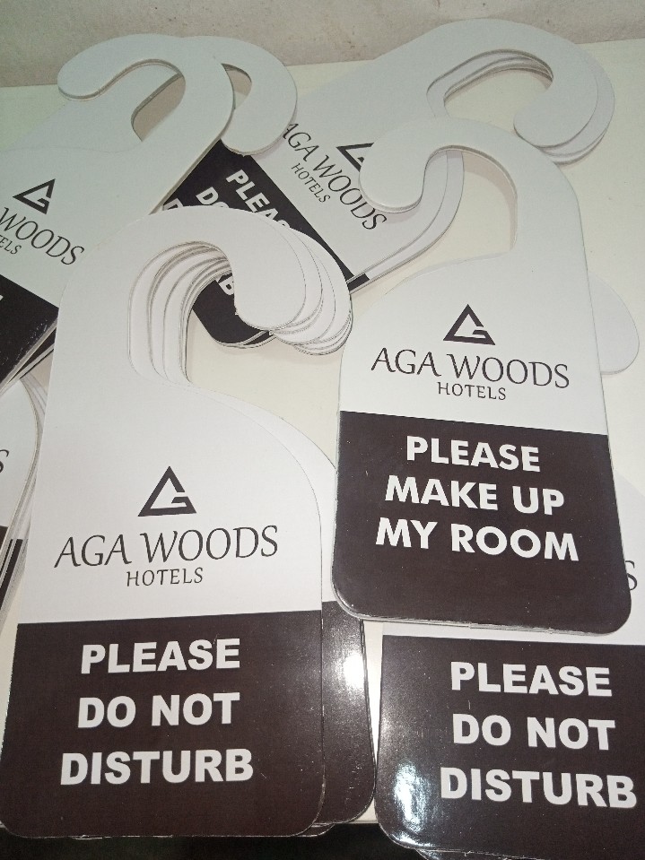 Buy Customize door tag by Hotel amenities supply on Selar