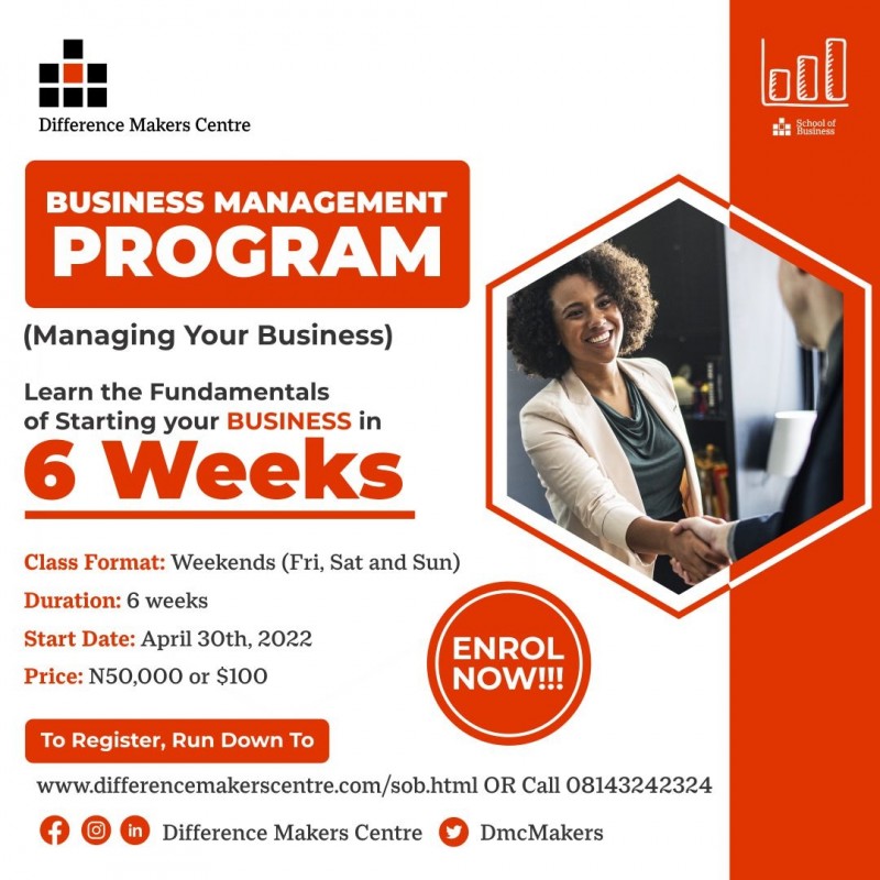 Buy Business Management Program by Difference Makers Centre on Selar