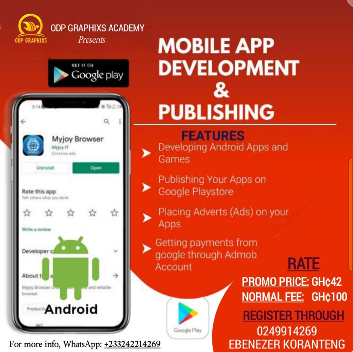 Buy ANDROID APP DEVELOPMENT by ODP TECH HUB on Selar