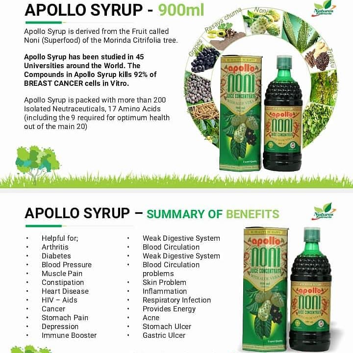 Buy Apollo noni syrup by Richard Onorhovwa on Selar