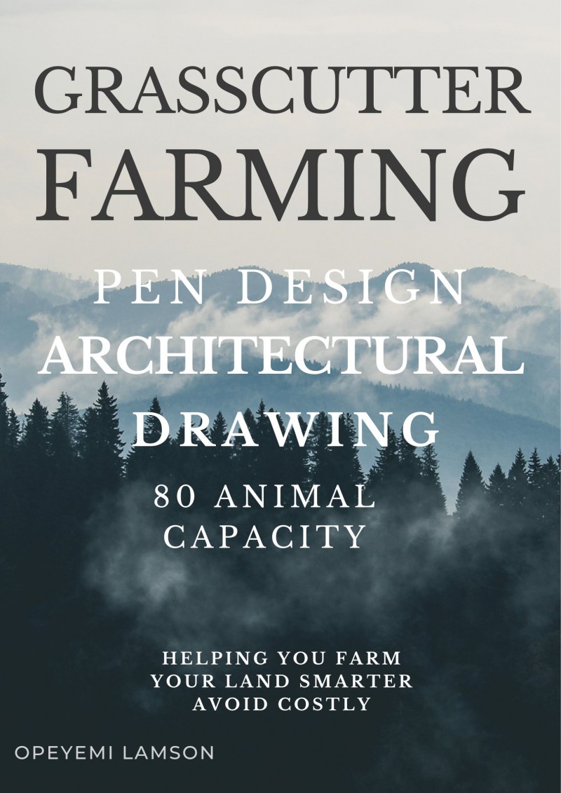 Buy GRASSCUTTER FARMING PEN DESIGN ARCHITECTURAL DRAWING by Opeyemi ...