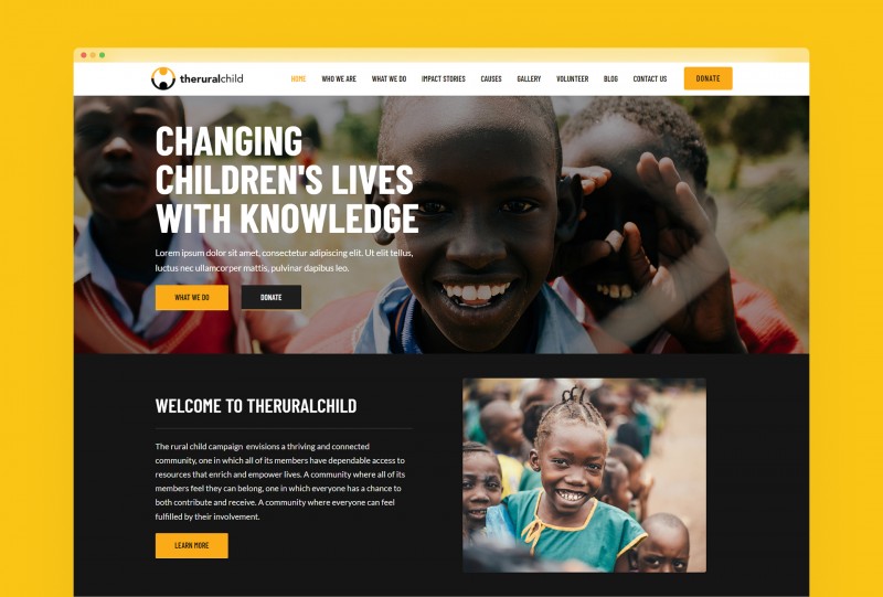 Buy Rural Child - Charity/NGO Wordpress and Elementor Template by Paul ...