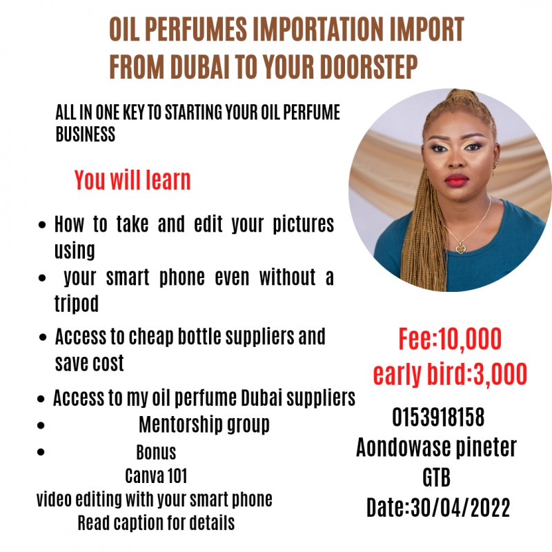 Buy Oil perfume Master class by Pineter Aondowase on Selar