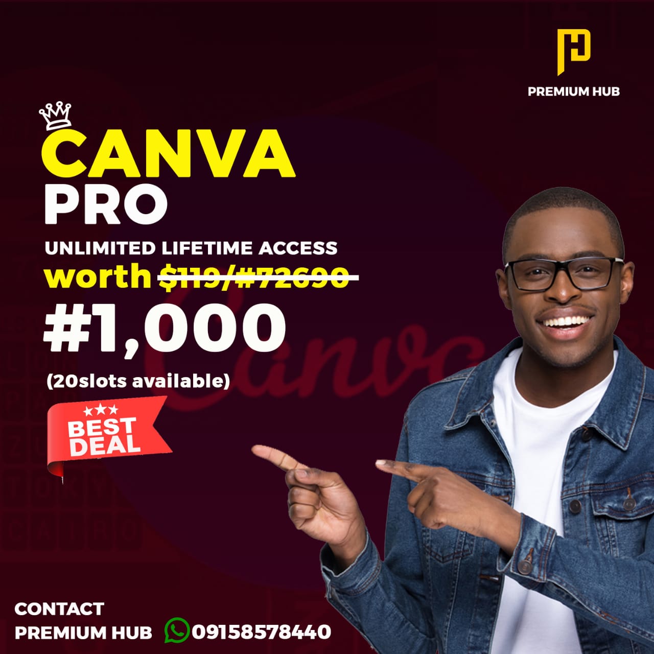 Buy Canva pro by Premium Hub on Selar