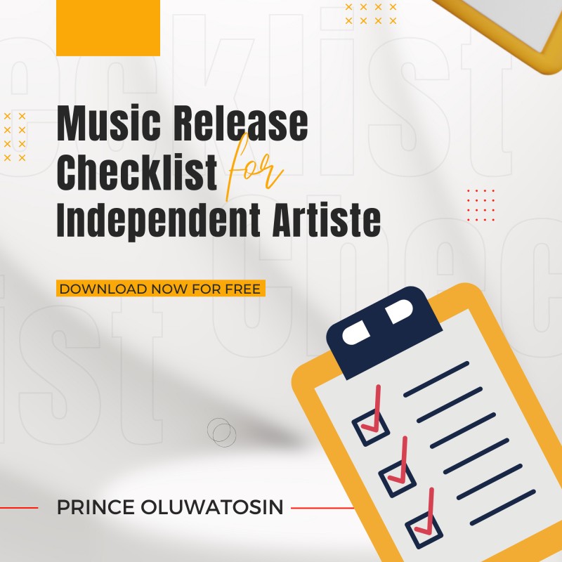 Buy Music Release Checklist For Independent Artiste by Prince ...