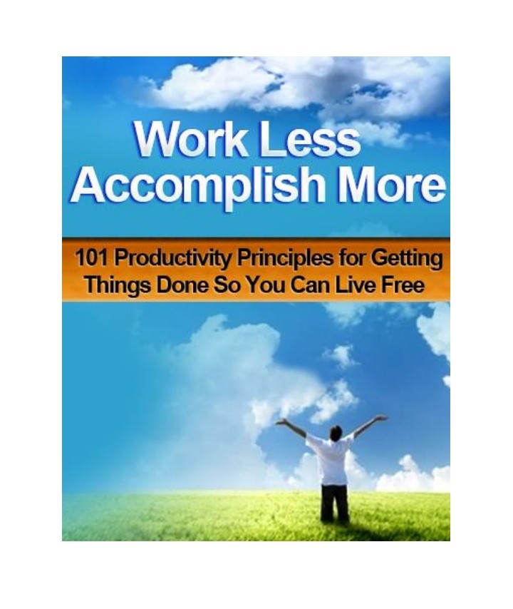 Buy Work Less Accomplish More by Briggs elite on Selar