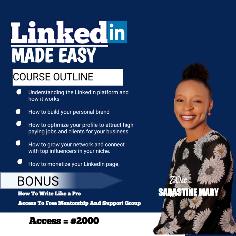Buy LinkedIn Made Easy by SABASTINE MARY CHISOM on Selar