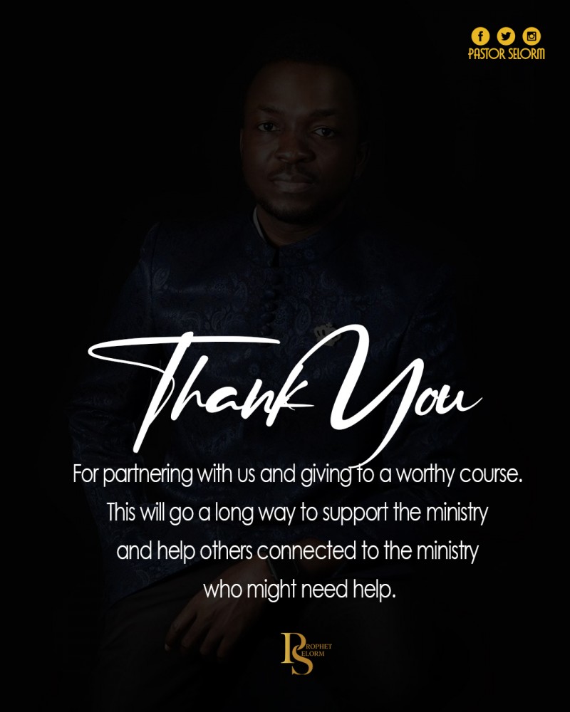 Buy PARTNERS DONATIONS AND GIFTS by Pastor Selorm on Selar