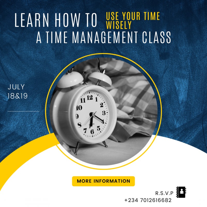 Buy A Time management Class by SPARKS NEXUS COACHING on Selar