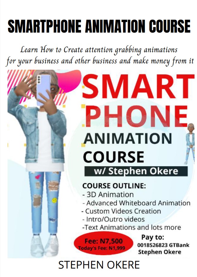 Buy SMARTPHONE ANIMATION COURSE by DigitalStev on Selar