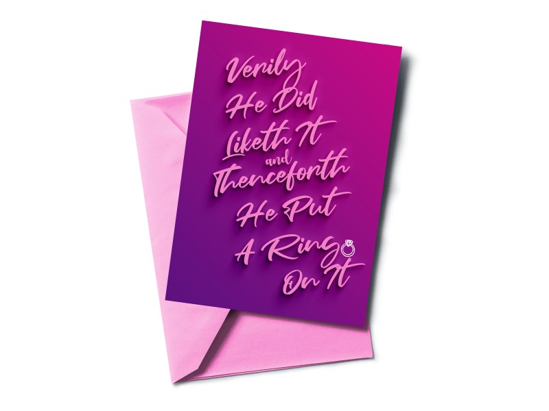 Buy Put A Ring On It by sza cards on Selar