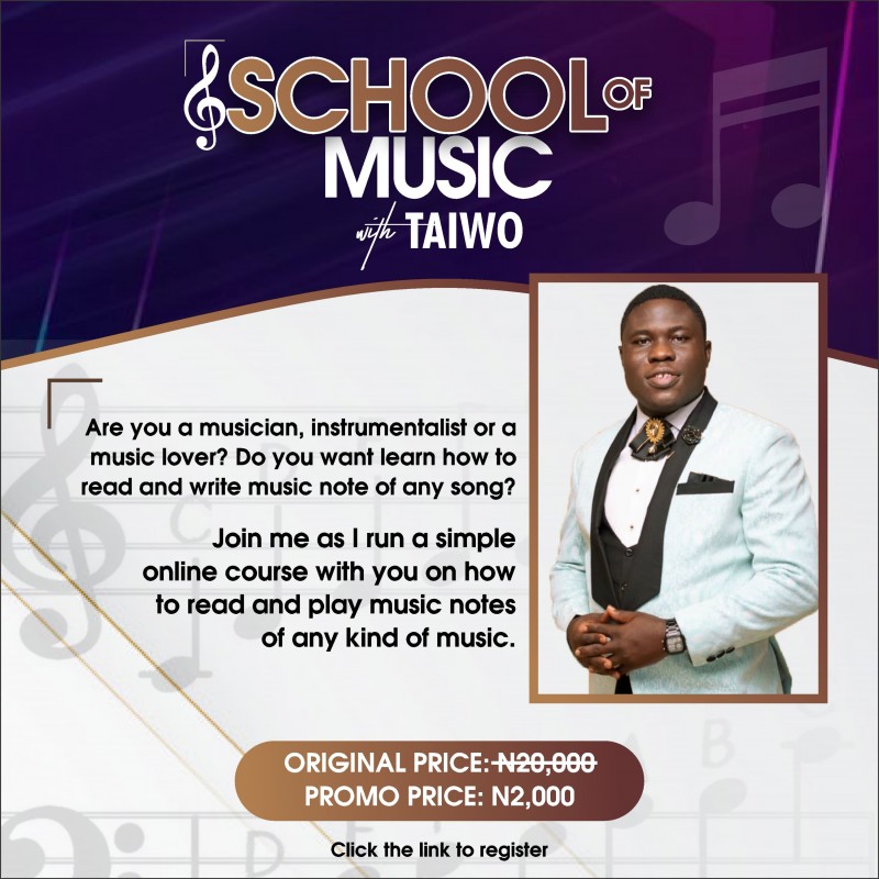 Buy SCHOOL OF MUSIC WITH TAIWO by Daramola Taiwo on Selar