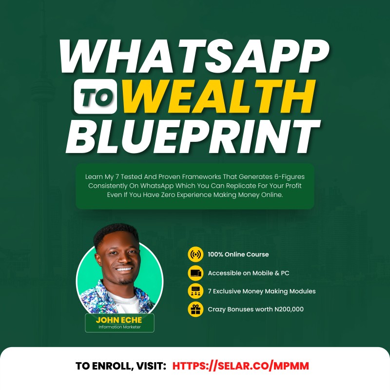 Buy WhatsApp To Wealth Blueprint by John Eche on Selar