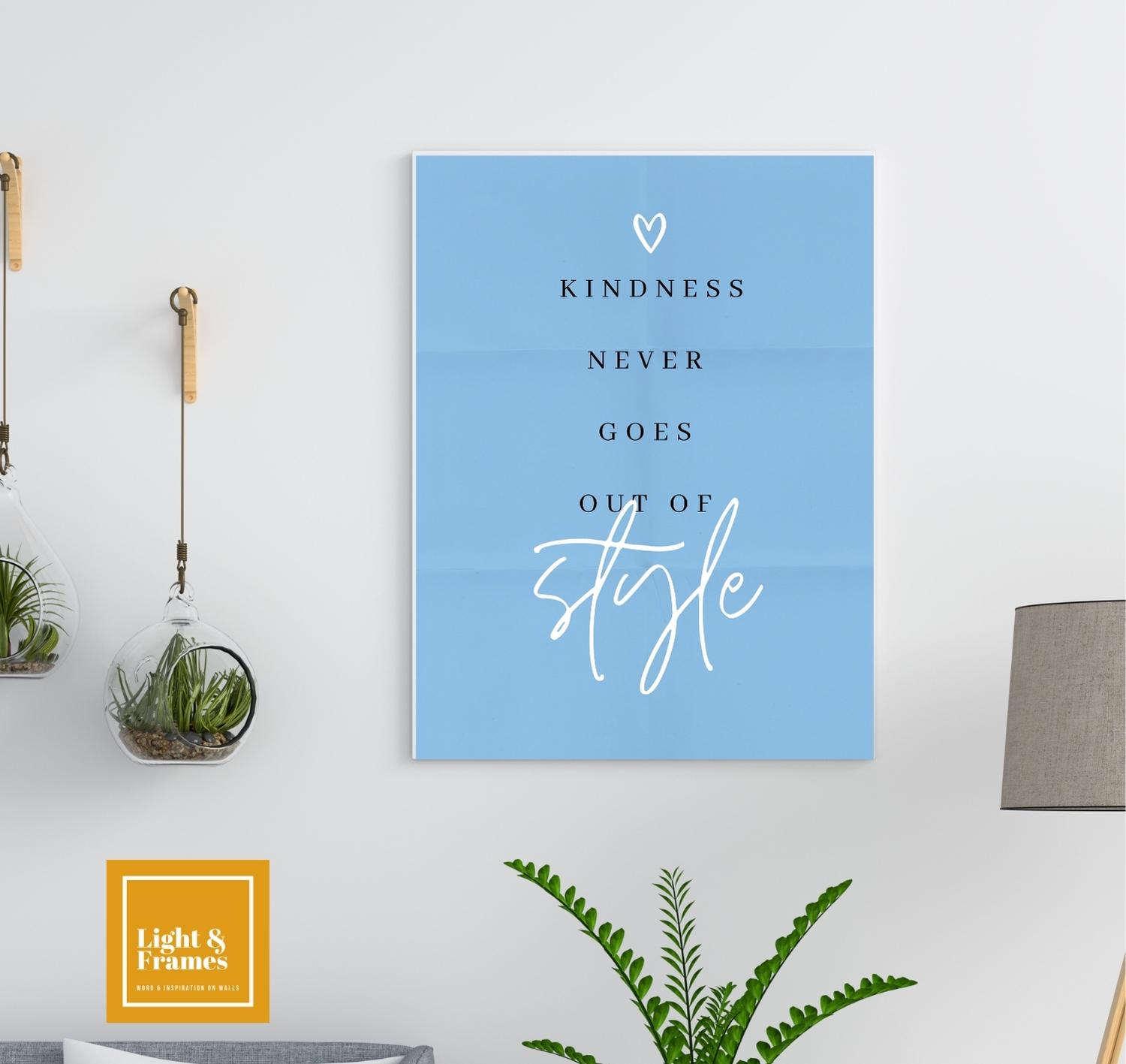 Buy Kindness - Wall Frame by Light and Frames on Selar