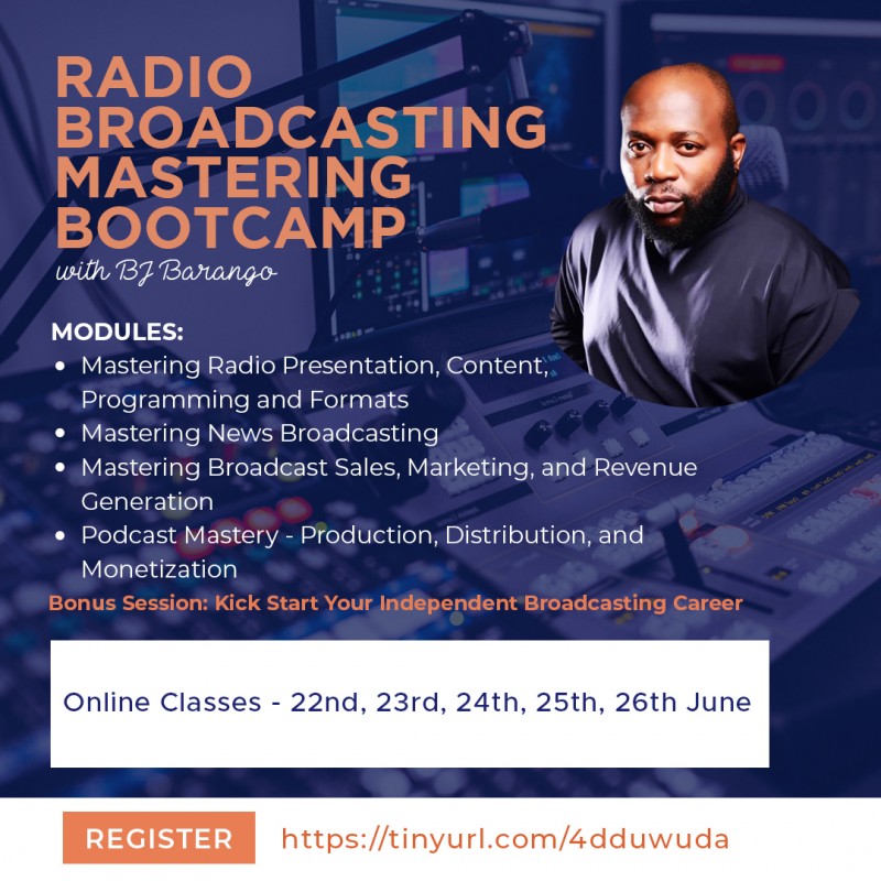 Buy RADIO BROADCASTING MASTERING BOOTCAMP by BJ Barango on Selar