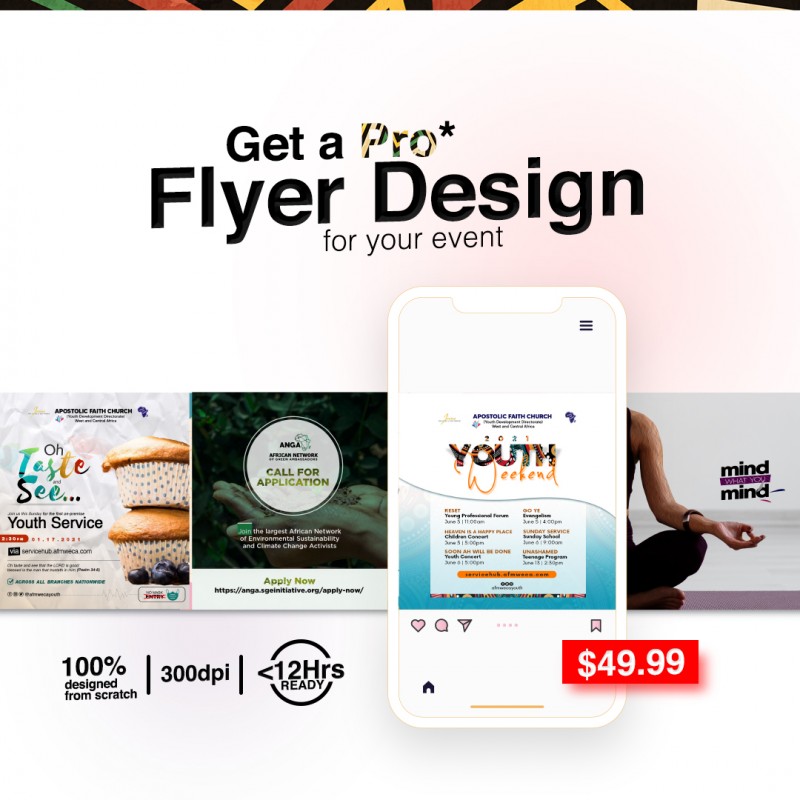 Get Pro Flyer Design by Ogundairo Olumide Gabriel on Selar