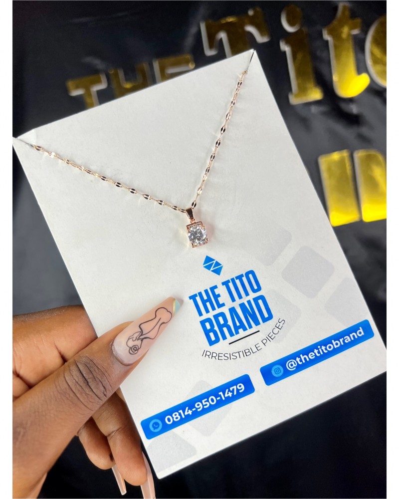 Buy RoseGold Diamond Neckpiece by TheTitoBrand on Selar