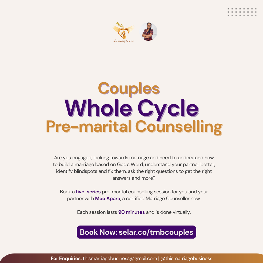 Buy Couples Whole Cycle Pre-Marital Counselling (FIVE Sessions) by ...