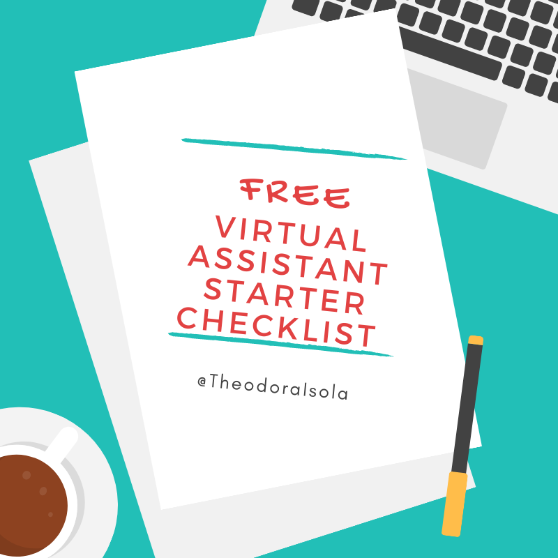 Get Virtual Assistant Starter Checklist - Theodora Isola by Tiva ...