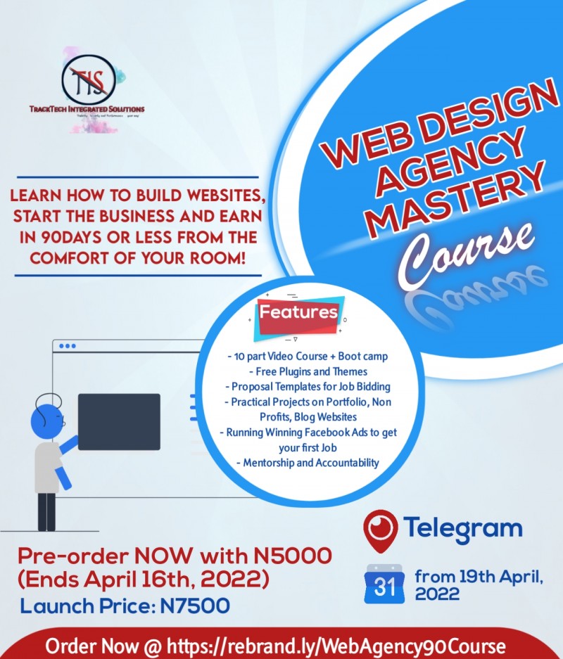 Buy Web Design Agency Mastery Course by Shonde Abiola on Selar