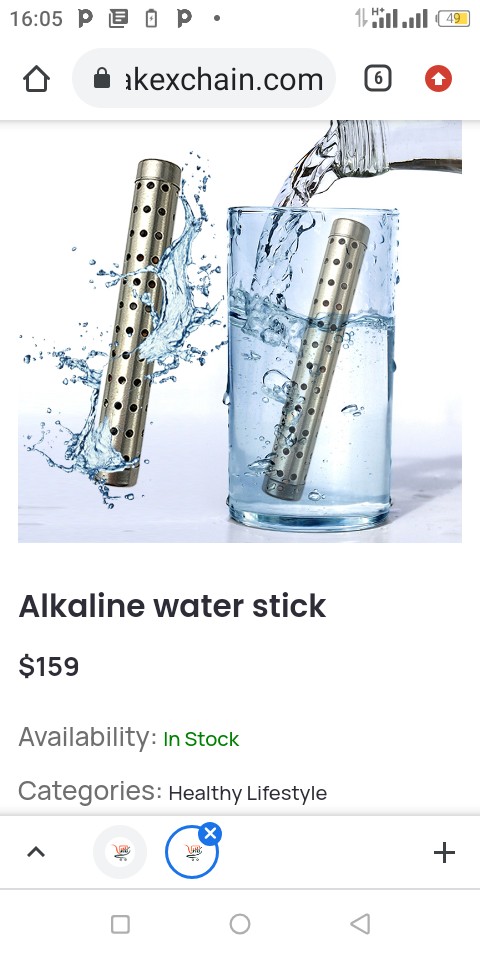 Buy Alkaline water stick by Vivian Ogo on Selar