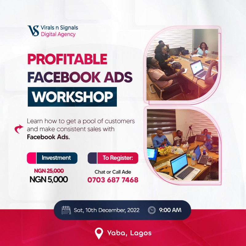 Buy Profitable Facebook Ads Workshop by Virals n Signals Digital Agency on Selar