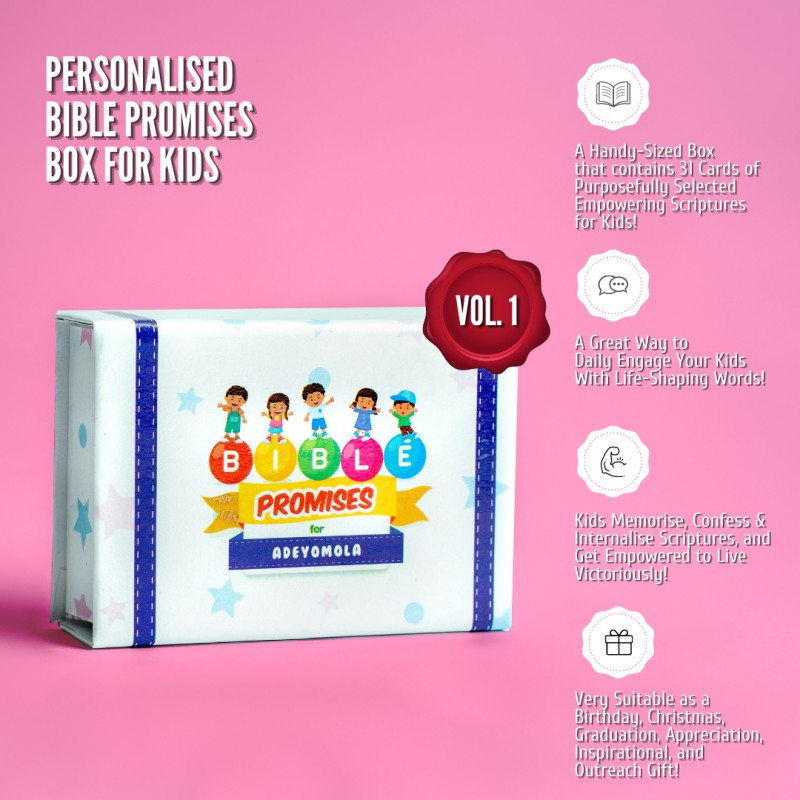 Buy Personalised Bible Promises Box for Kids by 2Nurture Integrated ...
