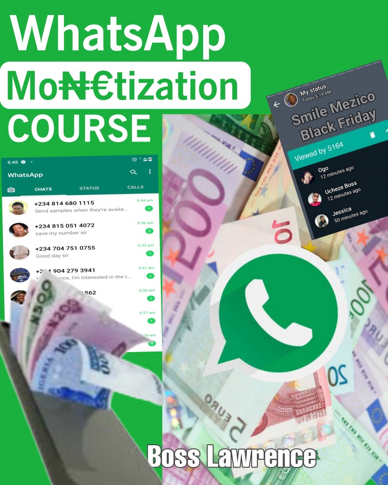 Buy WHATSAPP MONETIZATION COURSE by Ichebi Lawrence on Selar