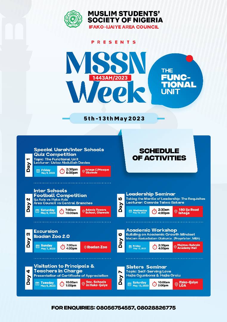 Buy MSS WEEK EXCURSION by on Selar