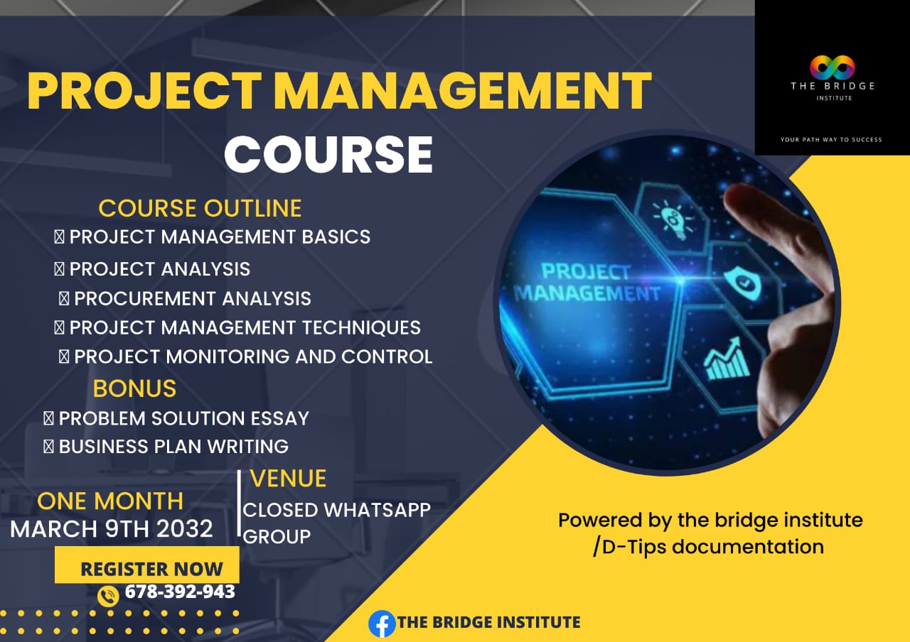 Buy Project management course by Awazi Gerald Bah on Selar