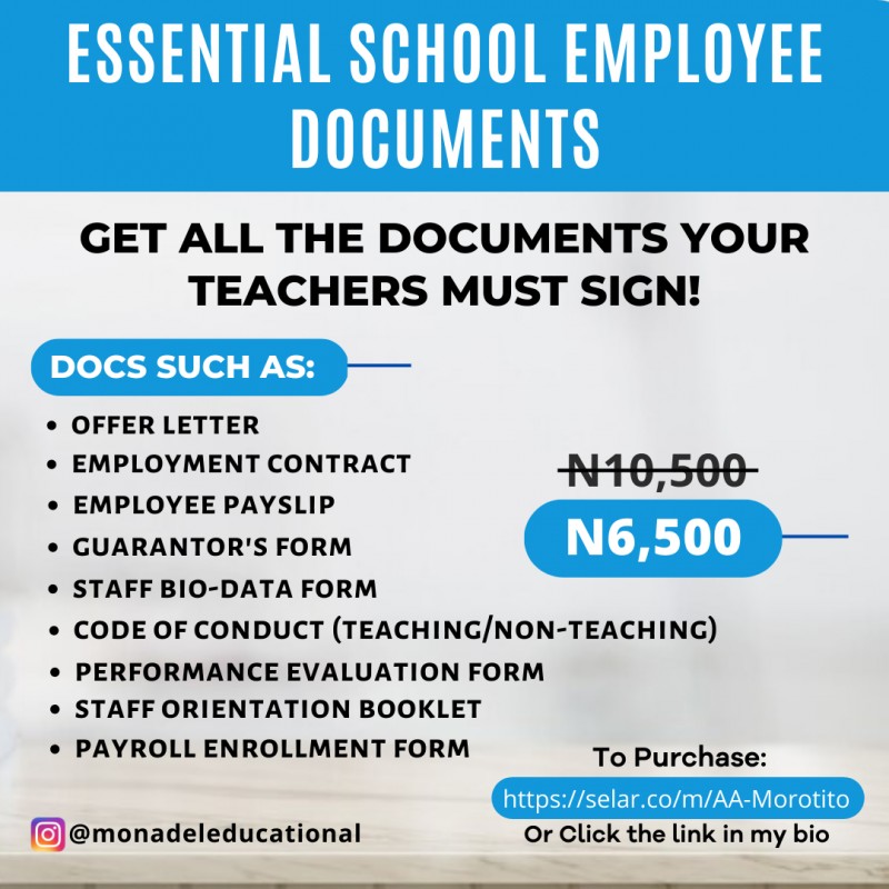 Buy ESSENTIAL SCHOOL STAFF RECRUITMENT DOCUMENTS by Monadel Educational ...