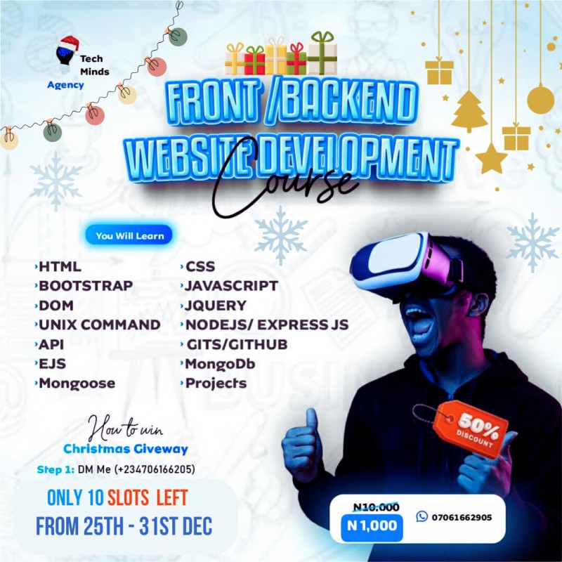 Buy Complete Fullstack Frontend-Backend Web Development Course by Tech ...