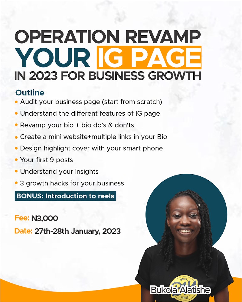 Buy Operation Revamp Your IG page by AB Collections on Selar