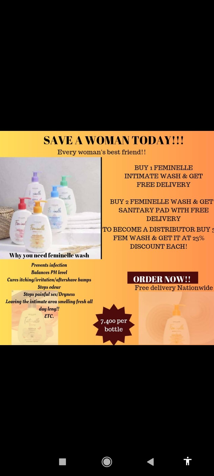 Buy Feminelle intimate wash by Ani chidimma on Selar