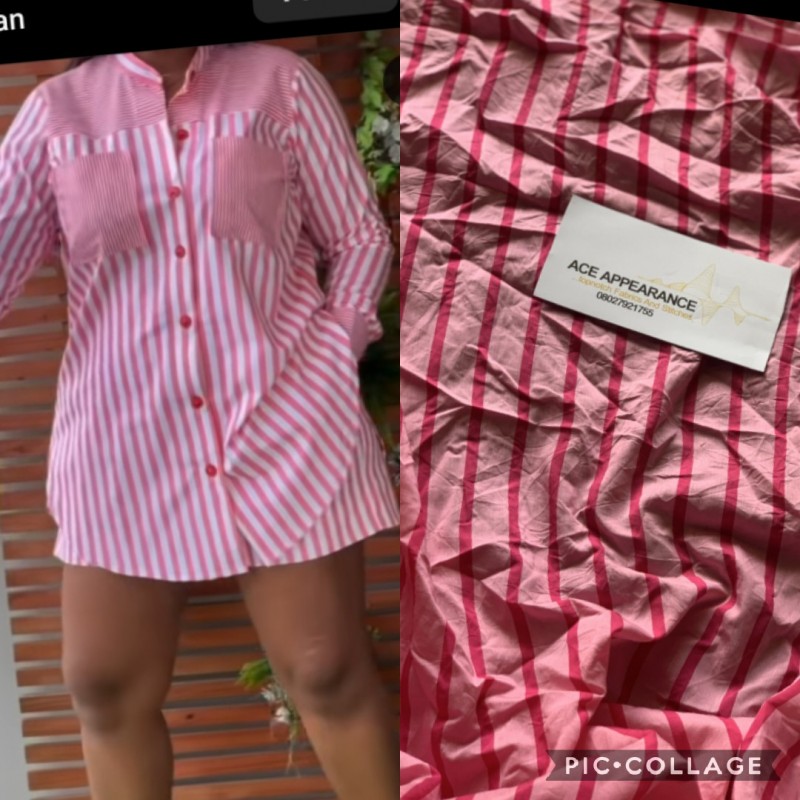 Buy Striped cotton by Ekemini Bassey on Selar