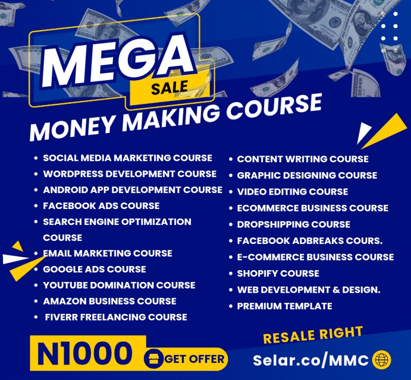 Buy MONEY MAKING COURSE by Achievers-Hub on Selar