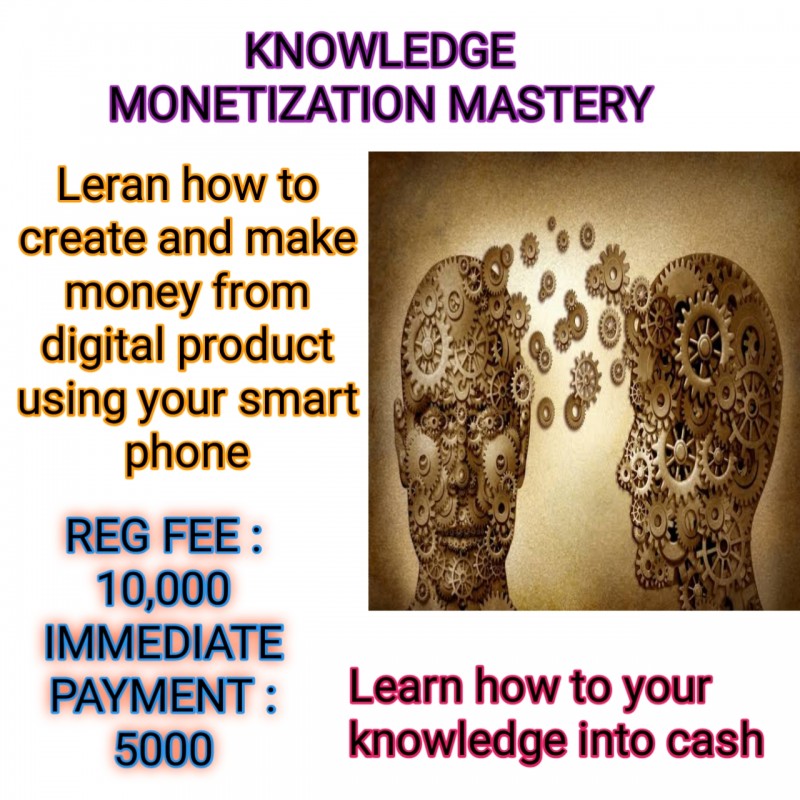 Buy Knowledge monetization mastery by adebee venture on Selar