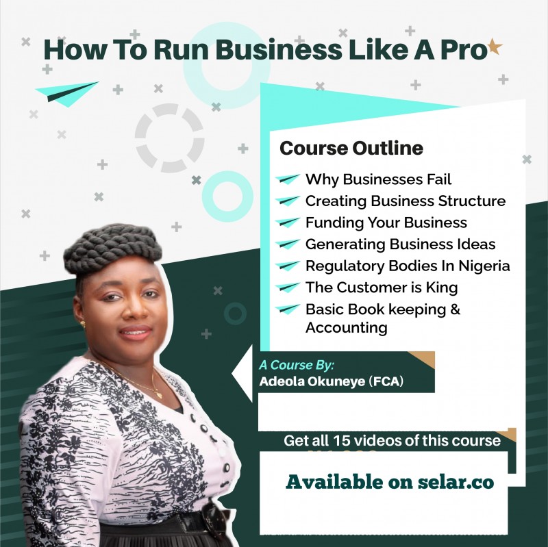 Buy HOW TO RUN BUSINESS LIKE A PRO by Adeola Okuneye on Selar