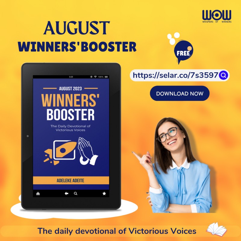 Get Winners Booster Daily Devotional August 2023 Edition copy by Adeleke Adeite on Selar.co