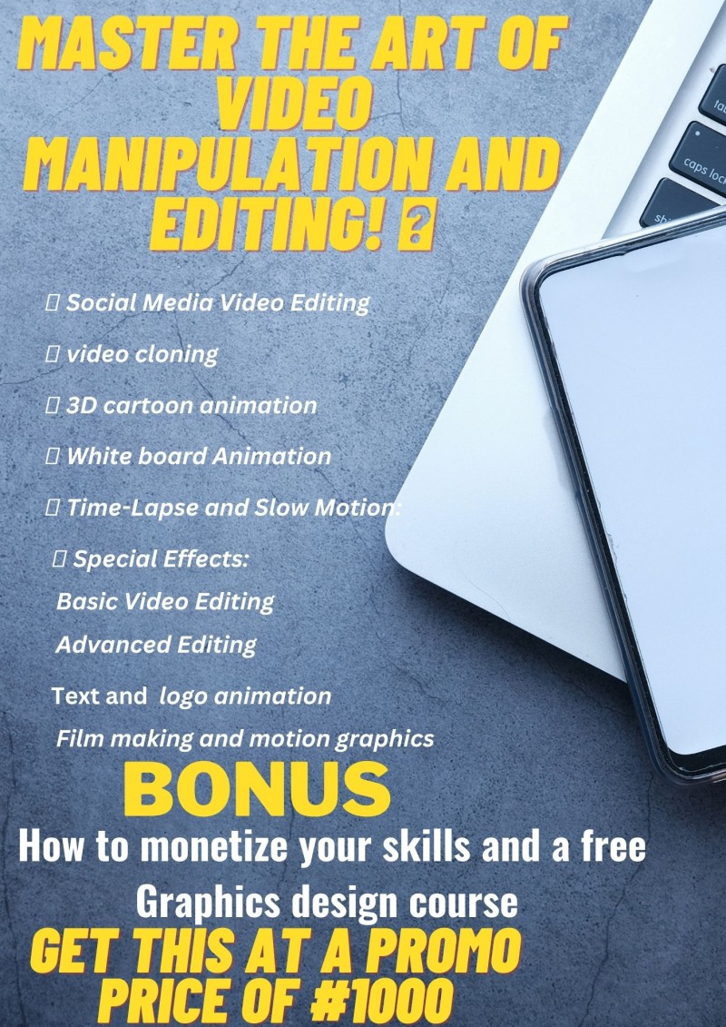 Buy SMARTPHONE VIDEO EDITING COURSE by Adeojo oluwasegun Joseph on Selar